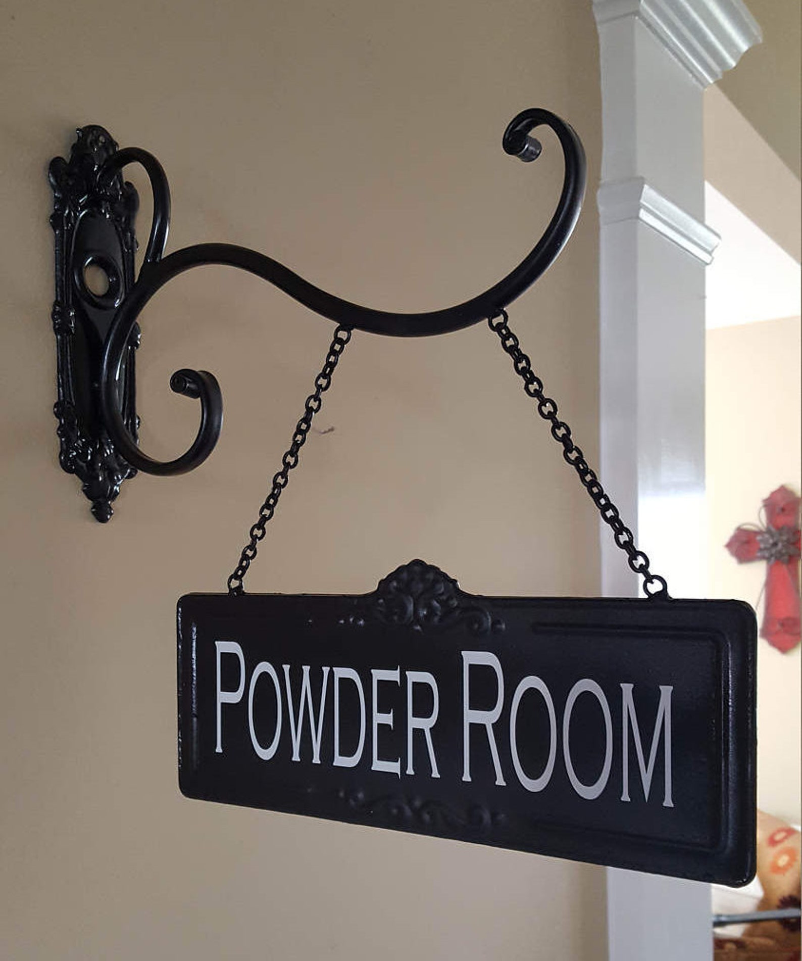 2-sided 4.5 X 11 Rectangular Metal Room Sign and Bracket With Custom ...