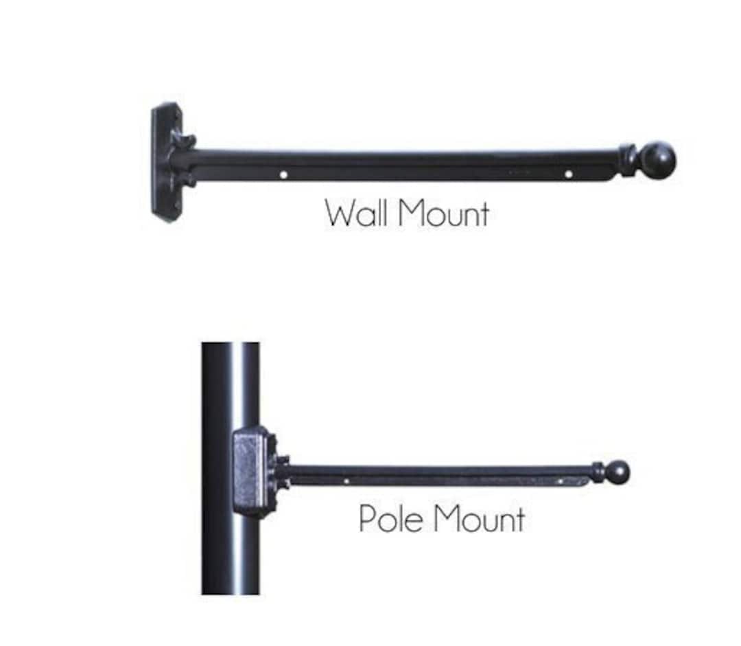 Pole Mount/ Wall Mount Sign Bracket Holder for Custom Signage 18 Long ...