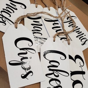 Personalized 3x6 Wood Tag/gift Tag/birthday Tag/wine Tag/pantry ...