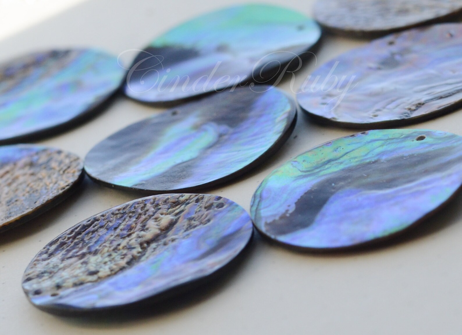 30 Mm Abalone Shell Round Pendants Green Hue Abalone Coin - Etsy