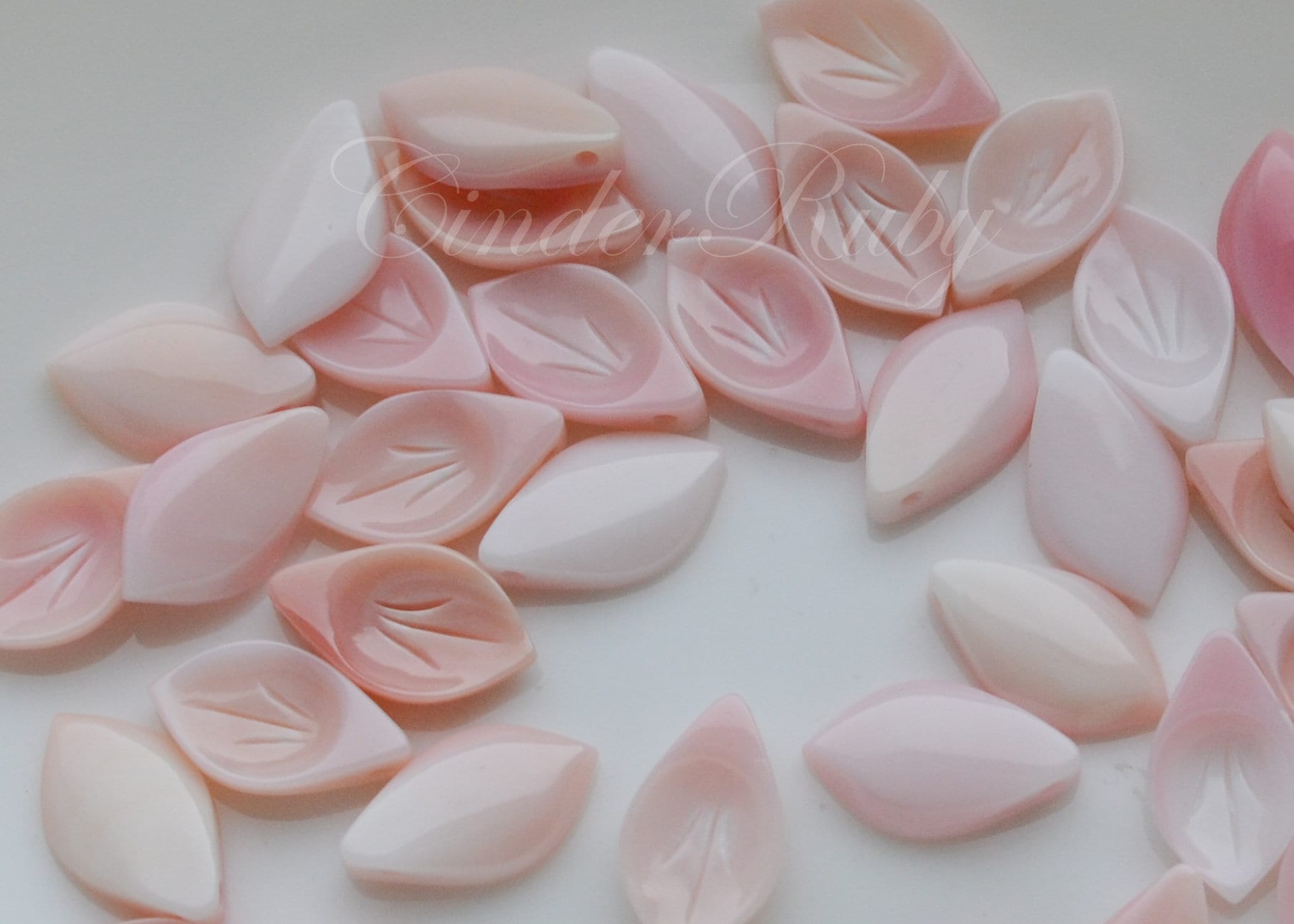 Natural Pink Flower Petal 7x12 Mm Pink Conch Petals for - Etsy