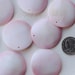 40 Mm Conch Shell Disc, Pink MOP Circle Pendant, Pink Mother of Pearl ...