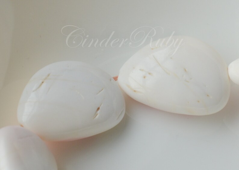 Creamy Pink Conch Shell Slice Free Form Beads Pink MOP | Etsy