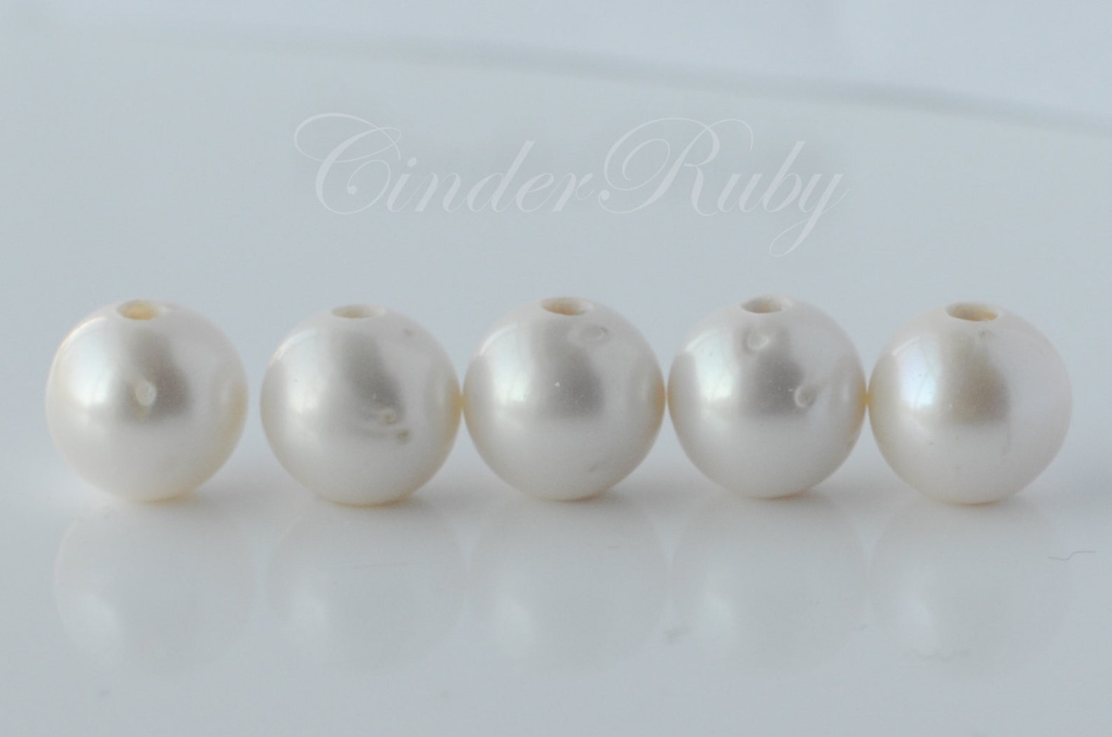 Large Hole Freshwater Pearlswhite Freshwater Pearls10-11 Mm | Etsy