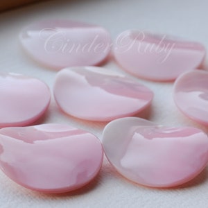 40 Mm Conch Shell Disc, Pink MOP Circle Pendant, Pink Mother of Pearl ...