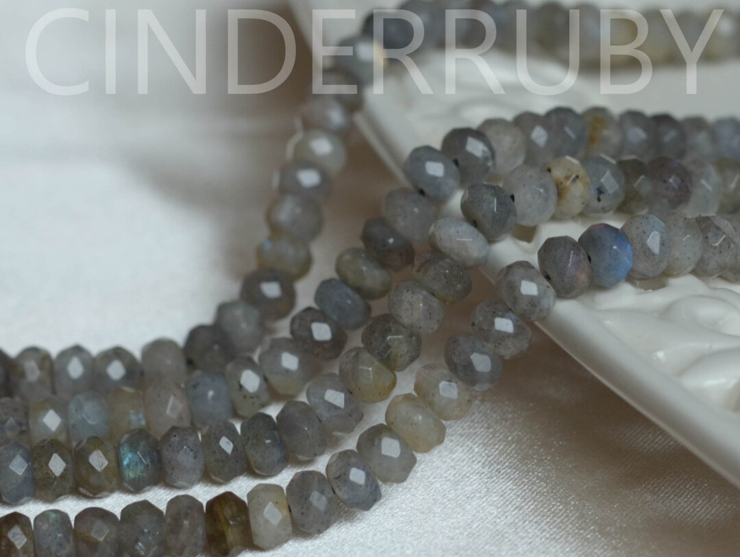 Labradorite Rondelle Loose Beads,micro Faceted Labradorite Buttons ...