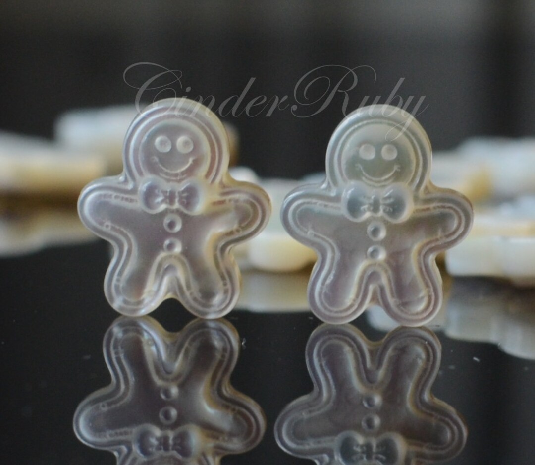 12x14 Mm White Mother of Pearl Gingerbread Man Beads for Connectors and ...