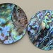 50 Mm Abalone Shell Circle Pendants, Green Hue Abalone Discs - Etsy