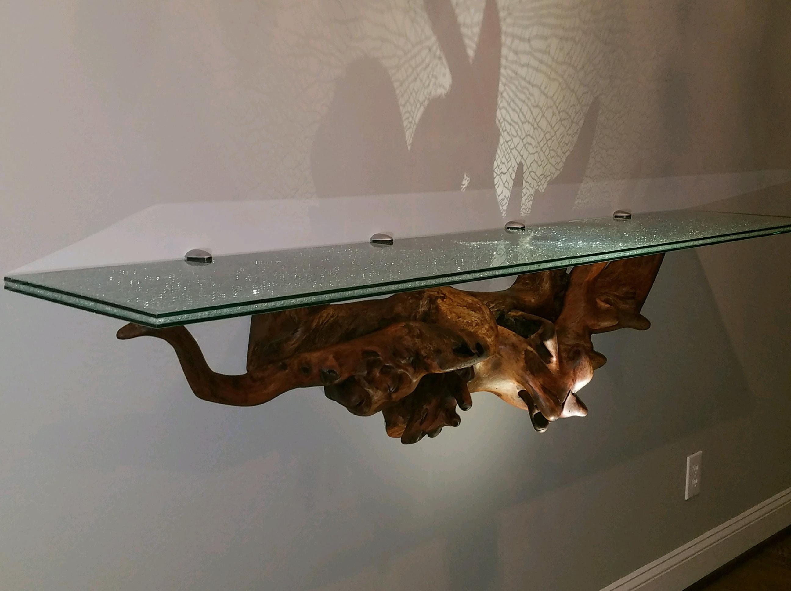 Dan's Oak Root Wall Art Mantle - Etsy