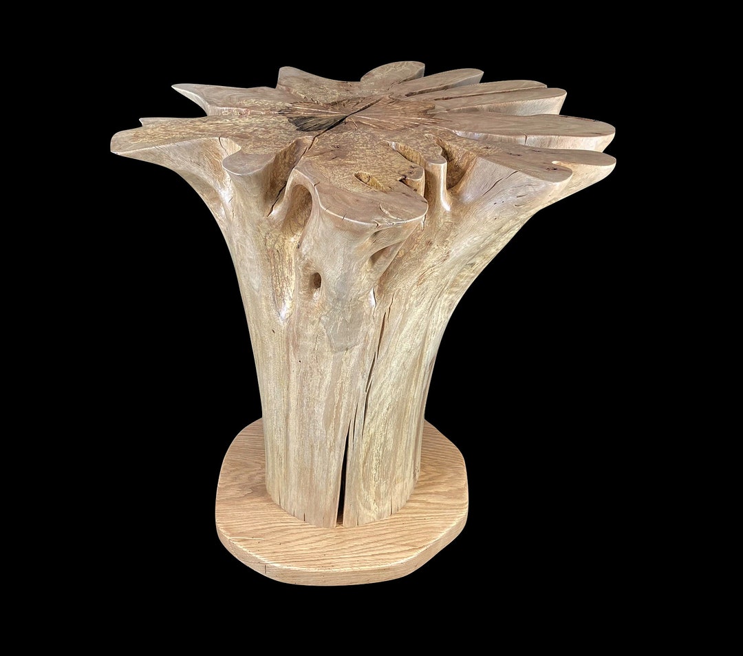 Tree Stump Dining Table - Red Oak - Etsy