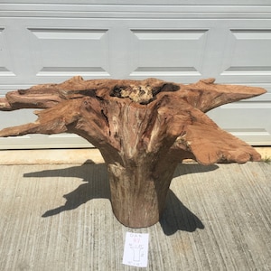 Tree Stump Dining Table - Red Oak - Etsy