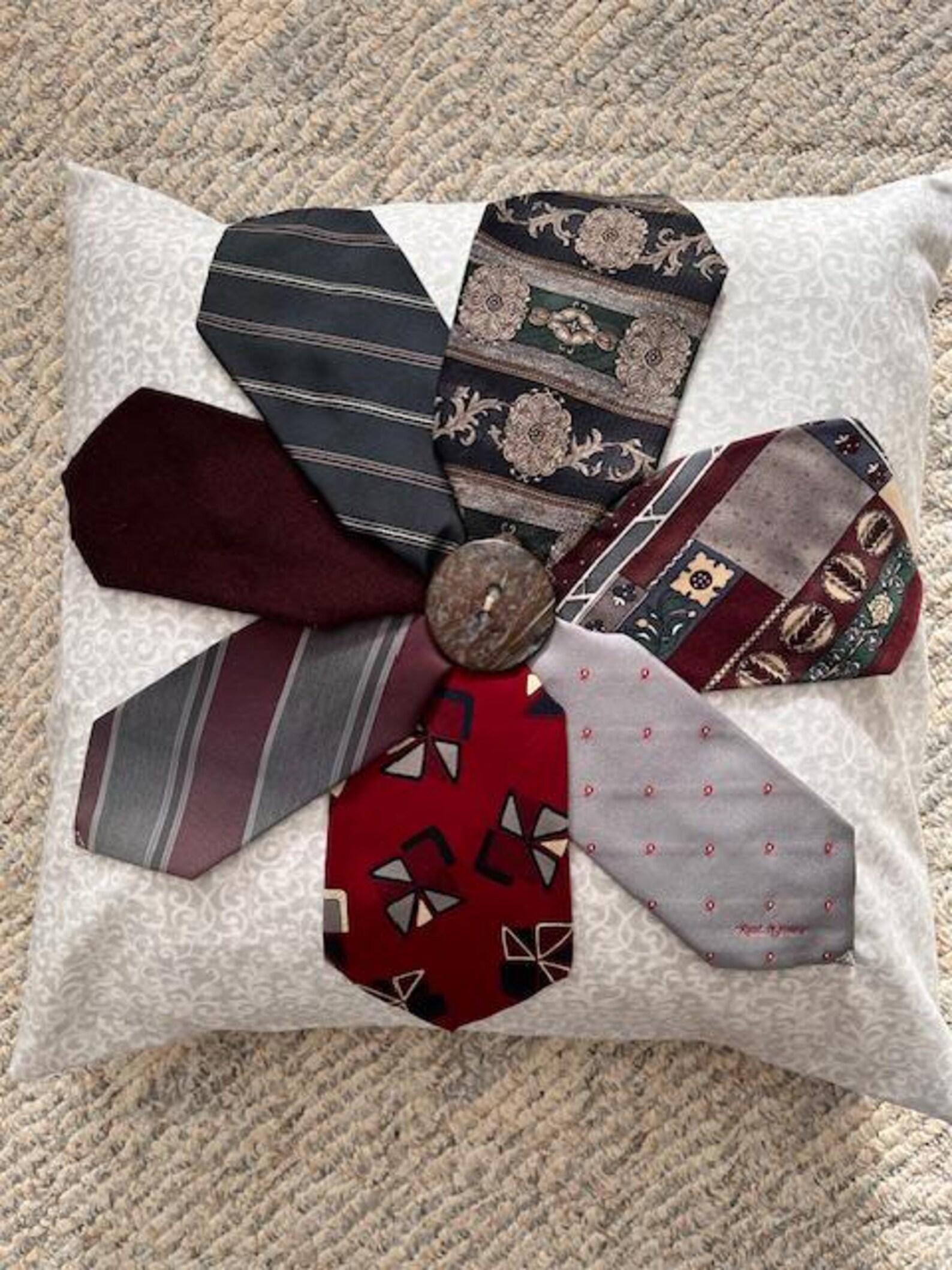 Custom Memory Pillow Made From Ties - Etsy