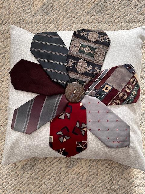 Custom Memory Pillow Made From Ties - Etsy