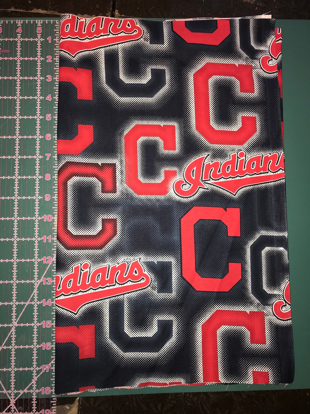 1/2 Yard Cleveland Indians Cotton Fabric Pre-cut 42x18 - Etsy
