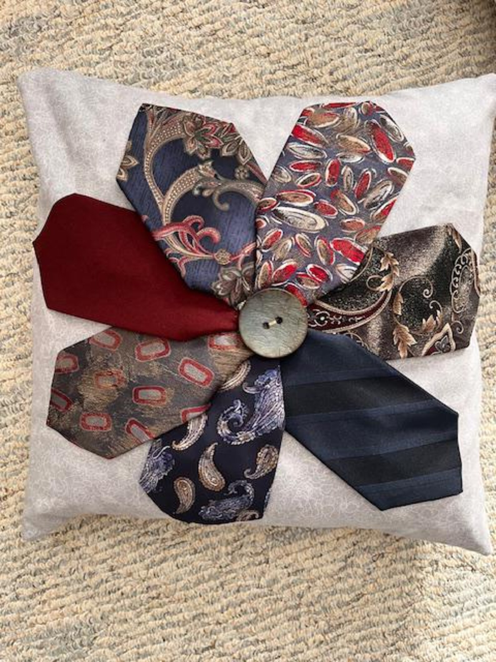 Custom Memory Pillow Made From Ties - Etsy