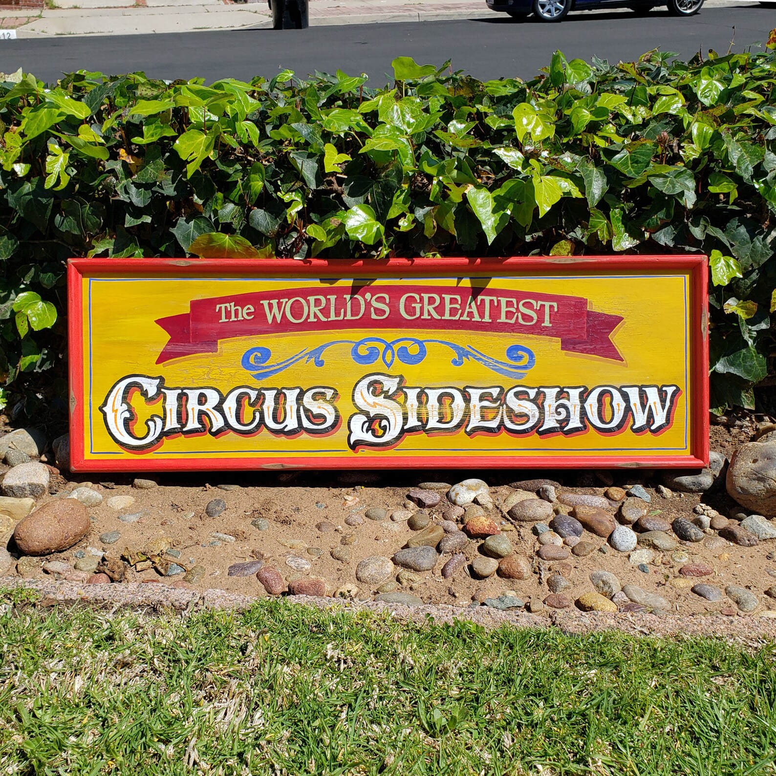 Circus Sideshow Old Time Painted Sign 12x36 | Etsy