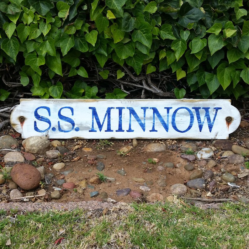 S.S. Minnow Gilligan's Island Boat Sign | Etsy