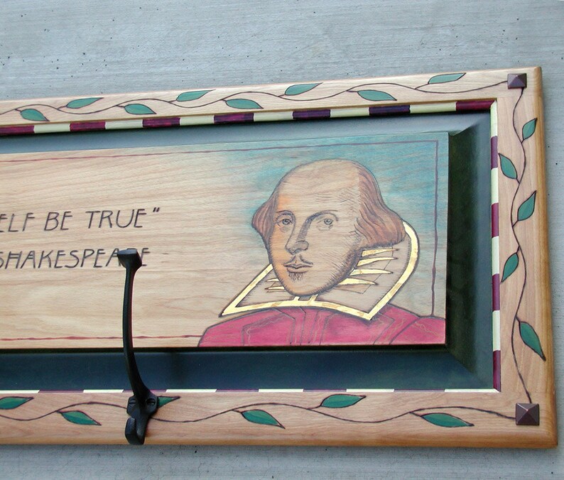 Shakespeare Quote Coat Rack | Etsy