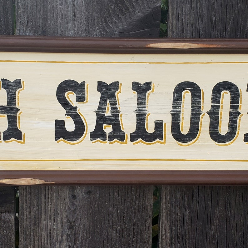 Gunsmoke Long Branch Saloon Sign Hand Painted | Etsy