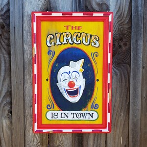Circus is in Town Vintage Style Circus Sign - Etsy