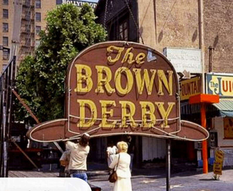 Brown Derby Restaurant Sign Hand Painted Replica - Etsy