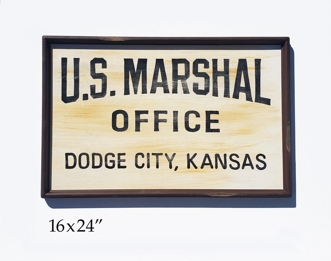 Gunsmoke Marshal Dillon U.S. Marshal Sign - Etsy