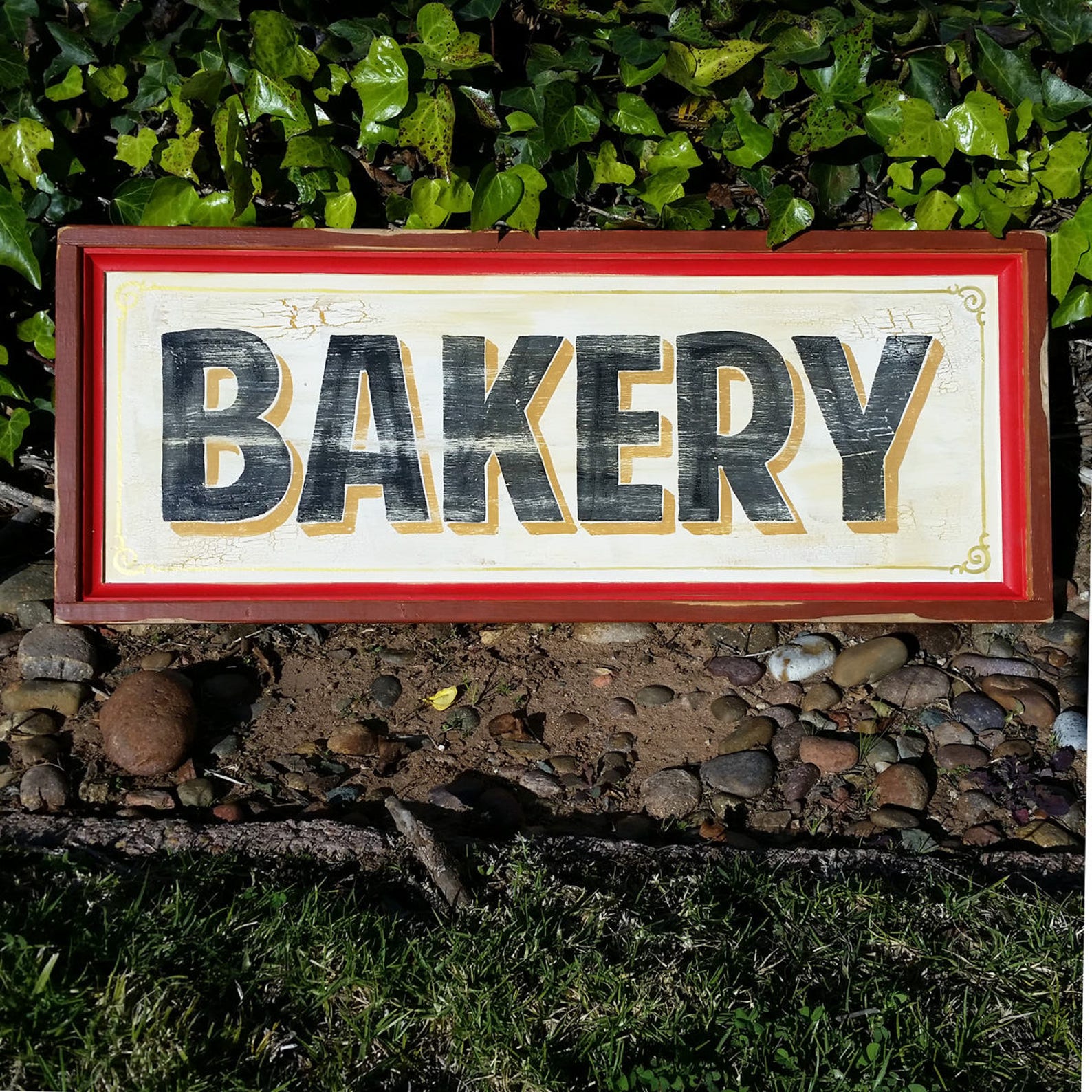 Bakery Sign Hand Painted Vintage Style - Etsy