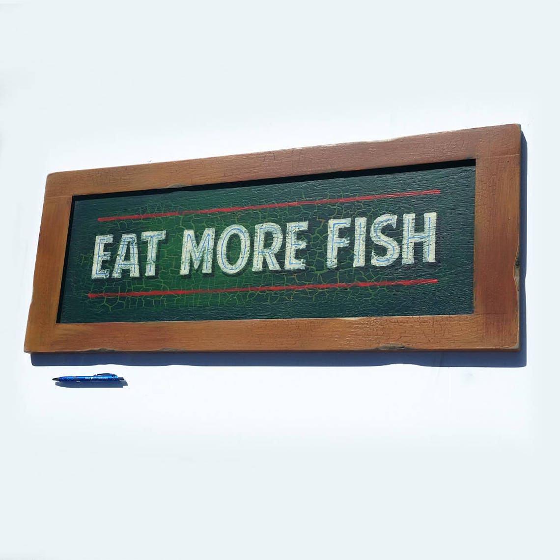 Eat More Fish Sign Seafood Restaurant or Home Decor Hand - Etsy