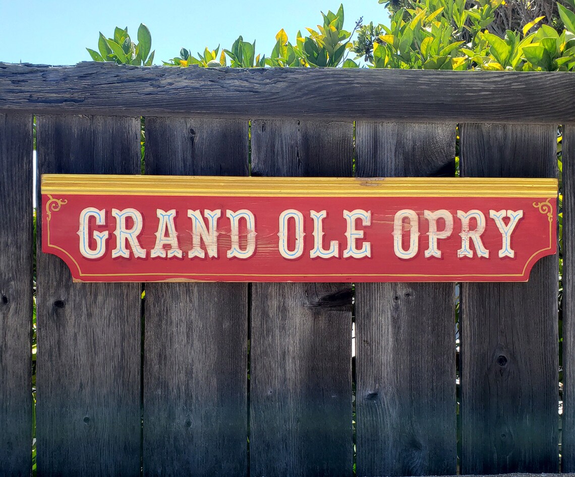Grand Ole Opry Sign Hand Painted - Etsy