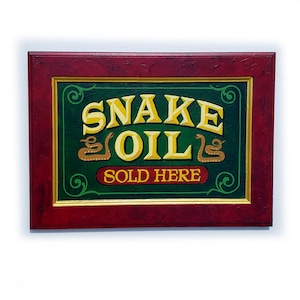 Snake Oil Hand Painted Sign Vintage Carnival Style - Etsy
