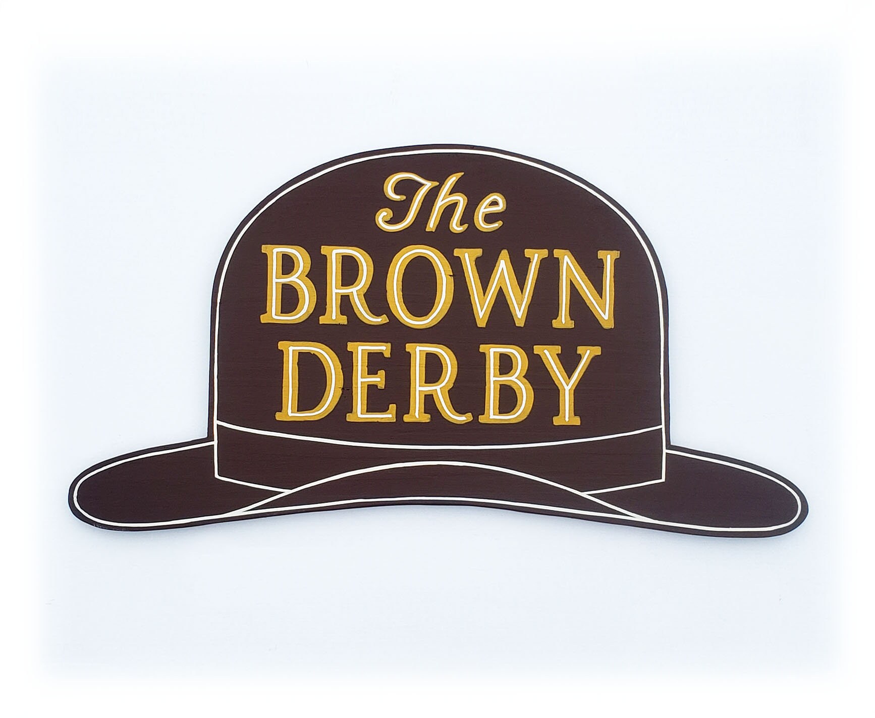 Brown Derby Restaurant Sign Hand Painted Replica - Etsy