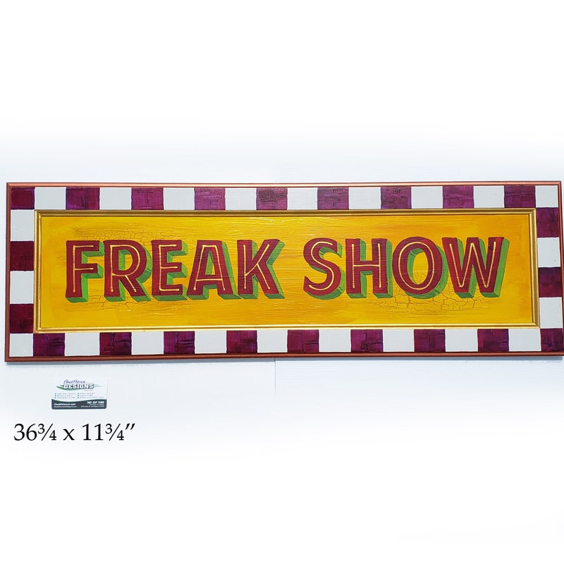 Circus Freak Show - Etsy