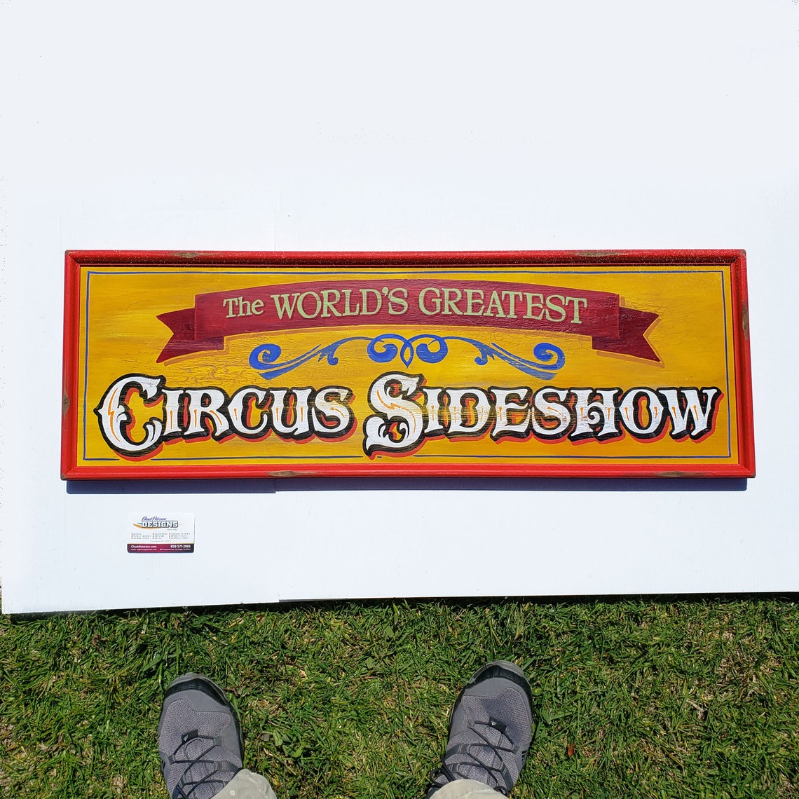 Circus Sideshow Old Time Painted Sign 12x36 | Etsy