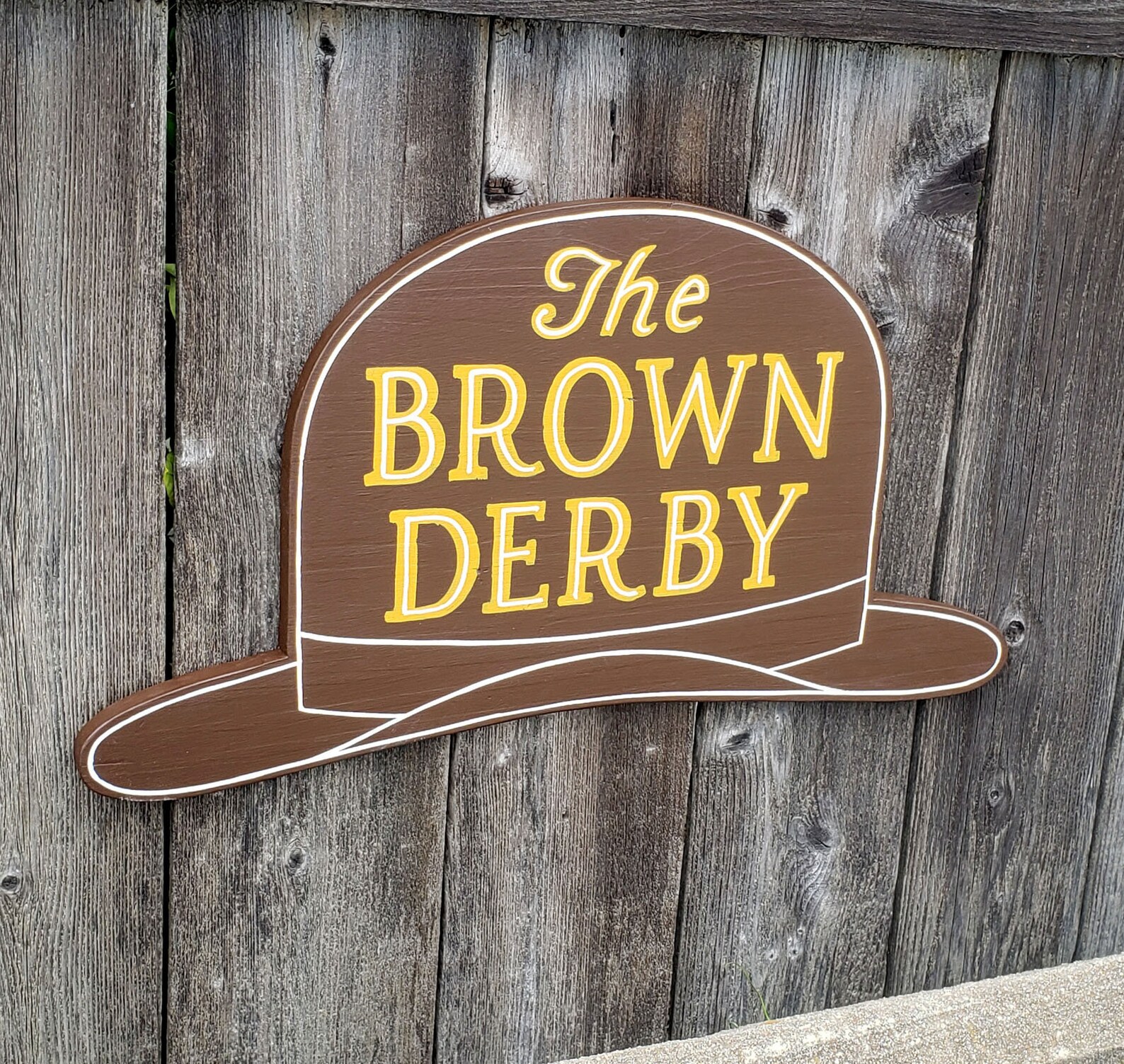 Brown Derby Restaurant Sign Hand Painted Replica - Etsy
