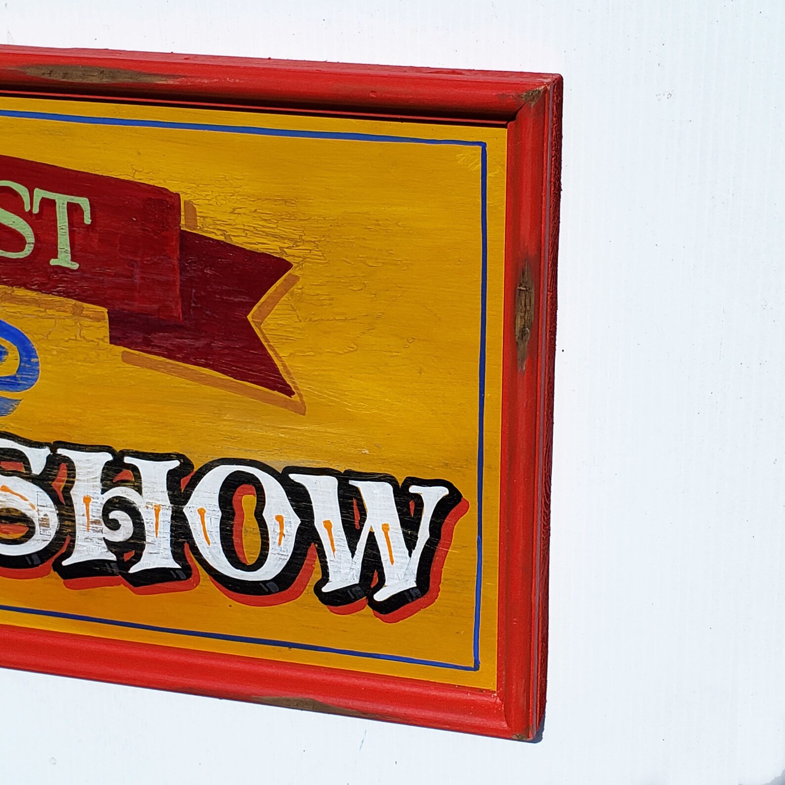 Circus Sideshow Old Time Painted Sign 12x36 | Etsy