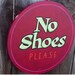 No Shoes Sign Hand Painted - Etsy
