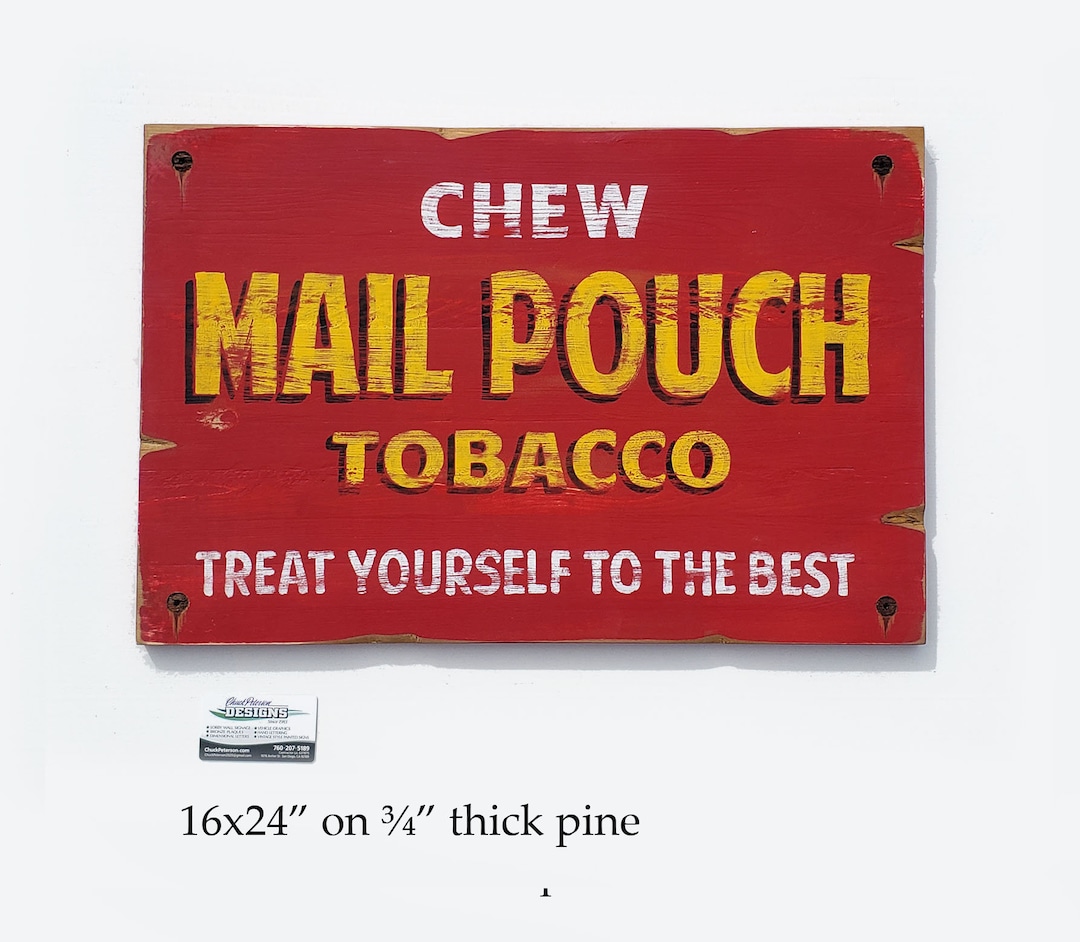 Mail Pouch Barn Sign Replica Hand Painted on Wood Wall Art - Etsy