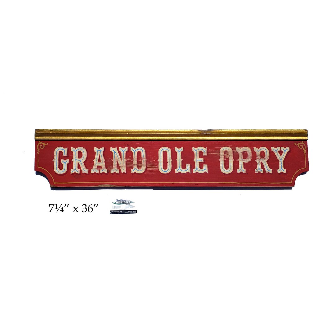 Grand Ole Opry Sign Hand Painted - Etsy