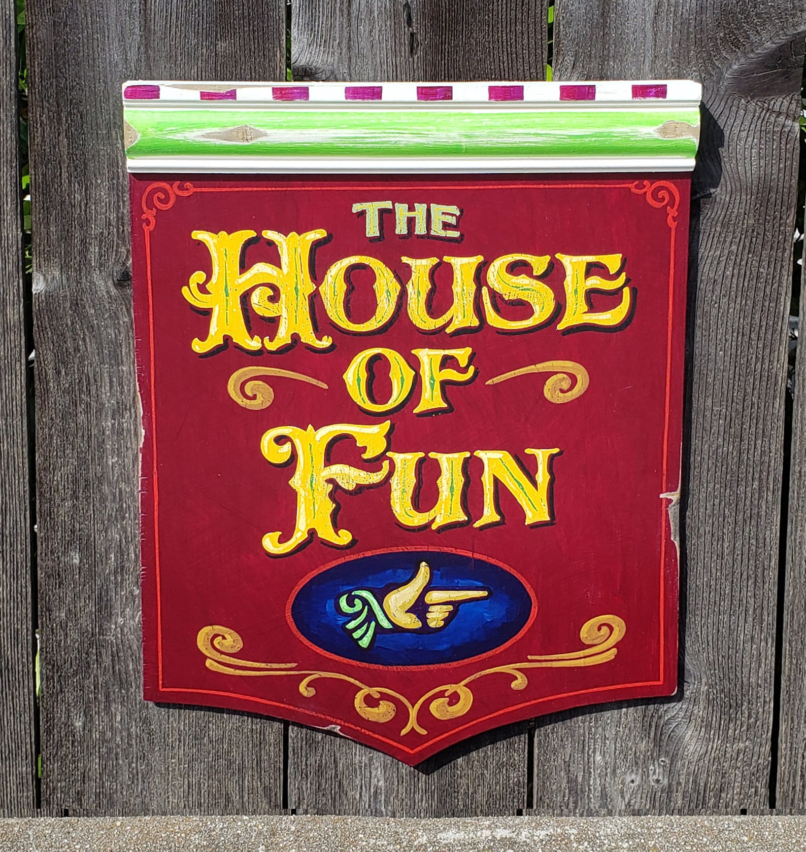 House of Fun Vintage Style Circus Sign | Etsy