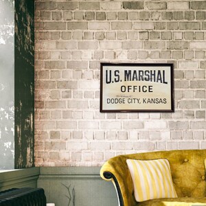 Gunsmoke Marshal Dillon U.S. Marshal Sign - Etsy