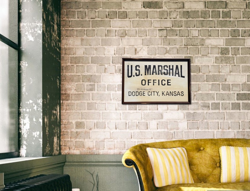 Gunsmoke Marshal Dillon U.S. Marshal Sign - Etsy