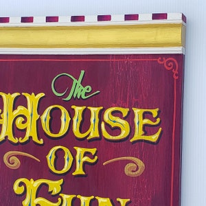 House of Fun Vintage Style Circus Sign - Etsy