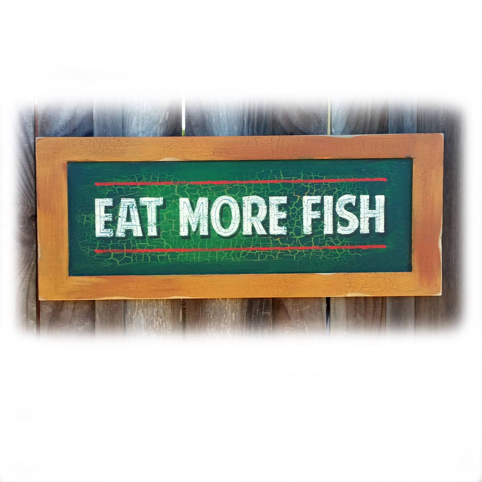 Eat More Fish Sign Seafood Restaurant or Home Decor Hand - Etsy