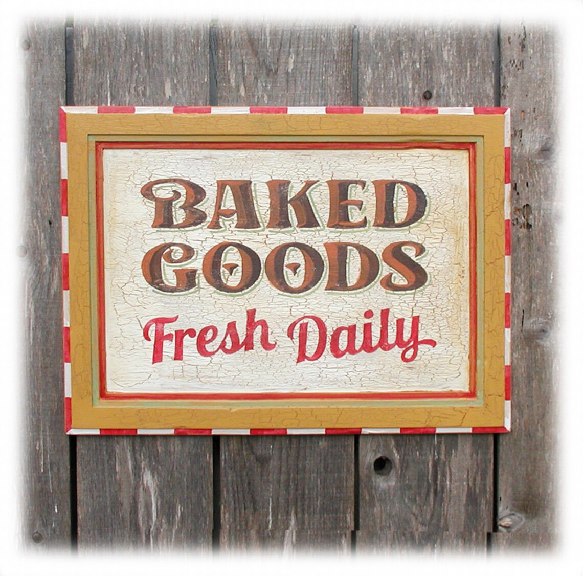 Baked Goods Sign Old Fashioned Hand Painted | Etsy