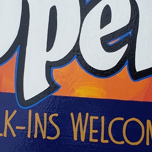 Open Walk Ins Welcome Hand Painted Sign - Etsy