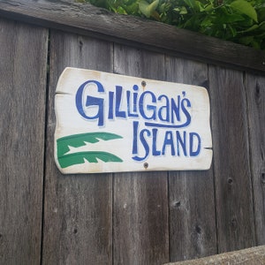 Gilligan's Island Hand Painted Sign Rustic - Etsy