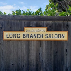 Long Branch Saloon Gunsmoke Sign Hand Painted REPLICA - Etsy