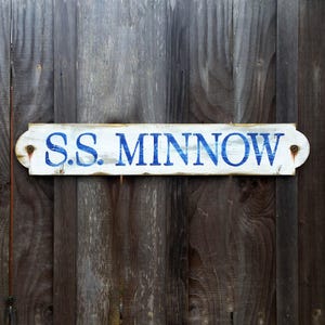 S.S. Minnow Gilligan's Island Boat Sign | Etsy