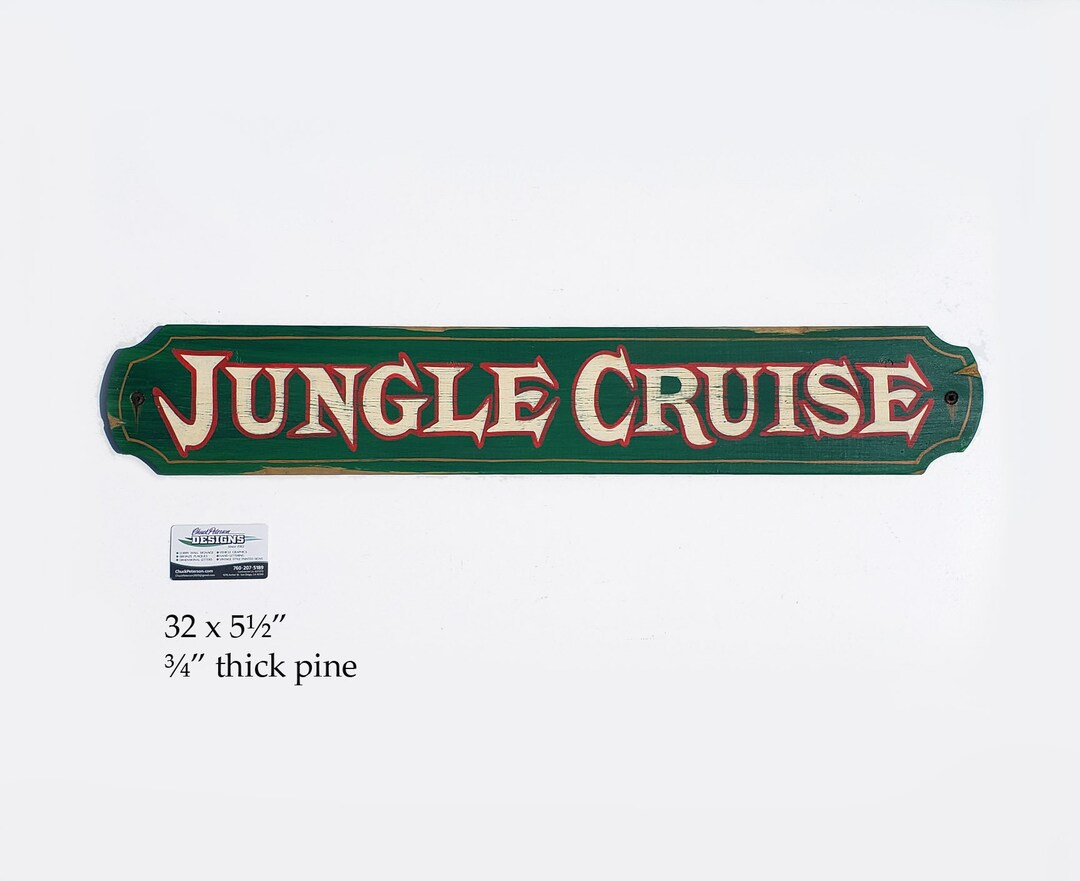 Jungle Cruise Sign Hand Painted - Etsy