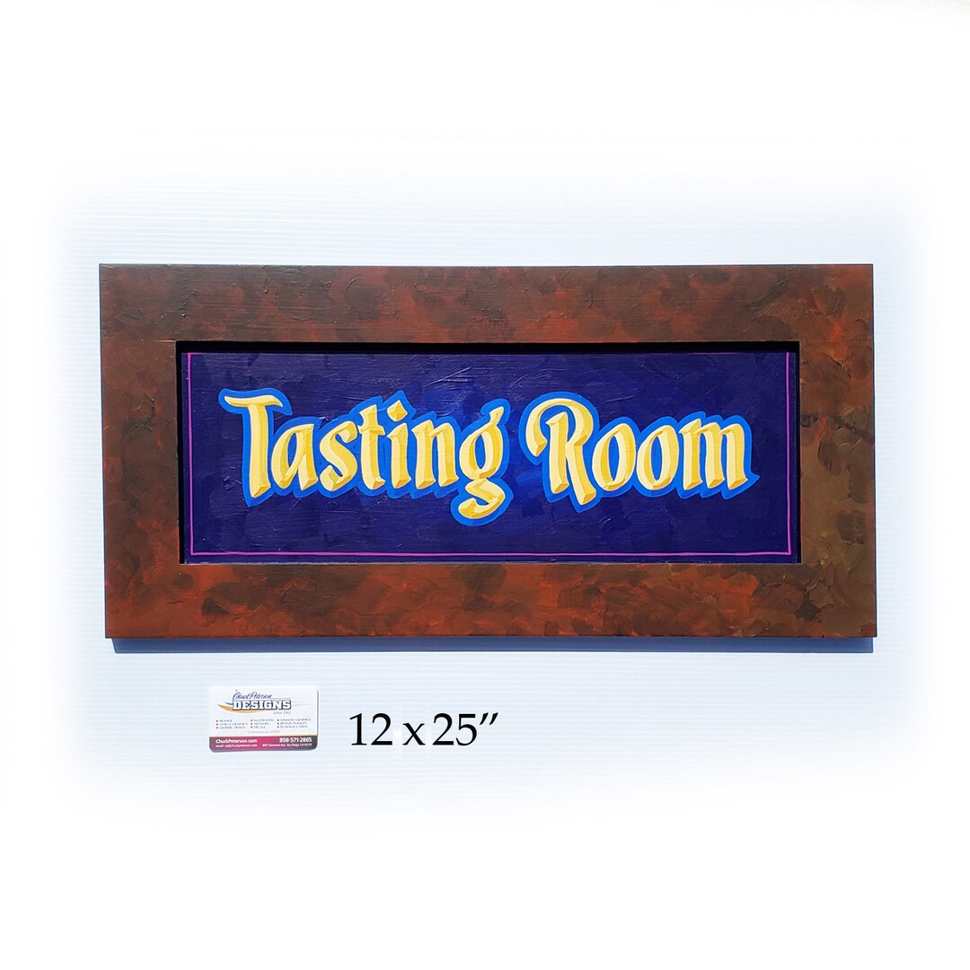 Tasting Room Sign Hand Painted - Etsy